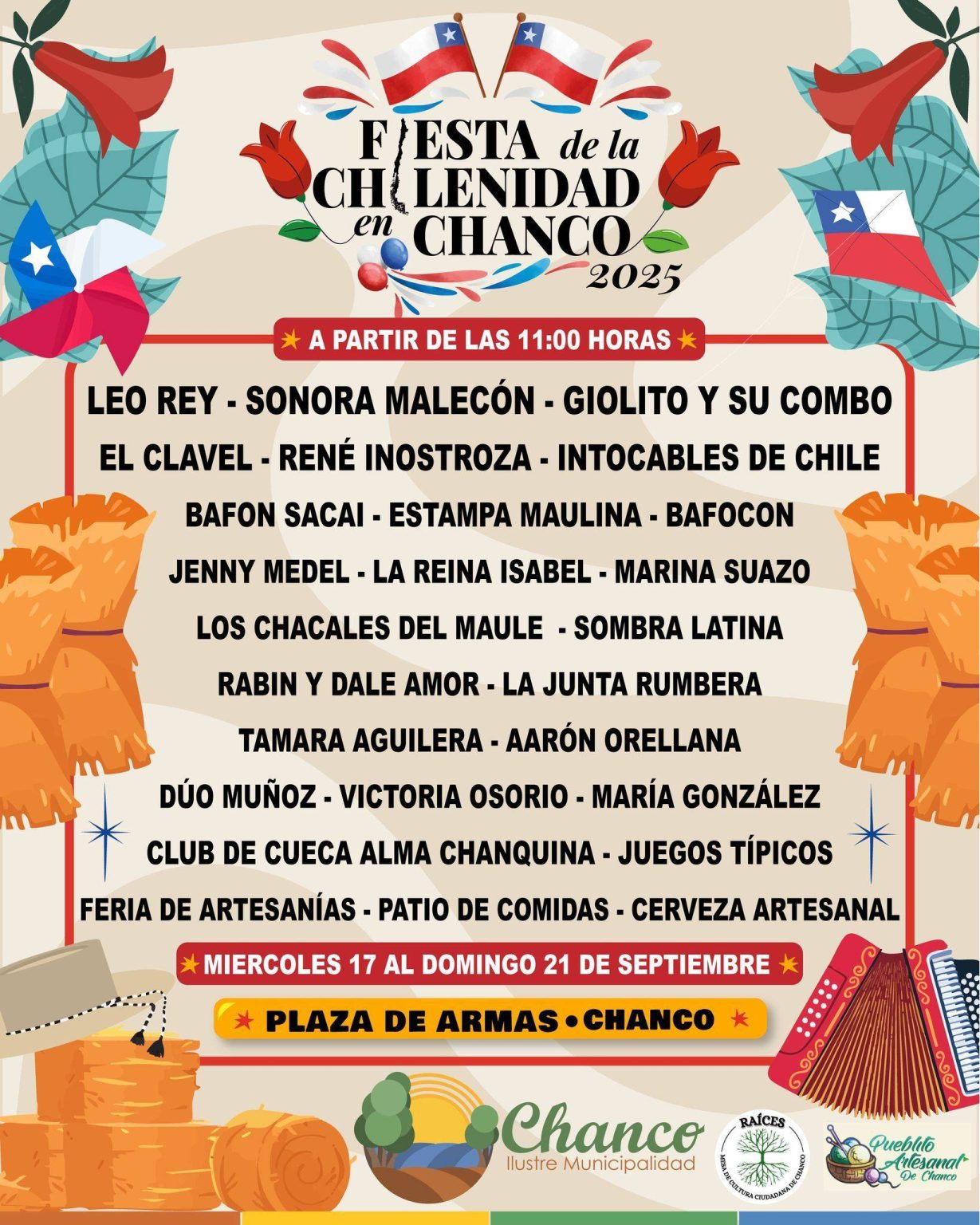 Leo Rey, Sonora Malecón, Los Intocables de Chile y Giolito y su Combo ...